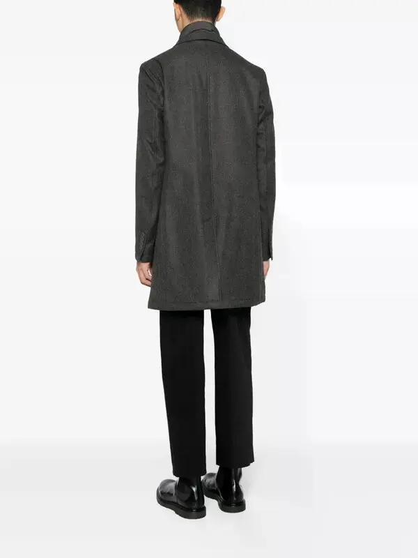 Herno Hybrid Virgin Wool-cashmere Coat - Grey