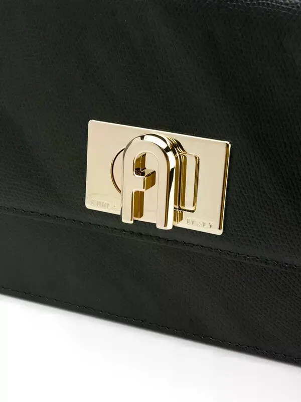 Furla Crossbody Bag With Gold Hardware - Black