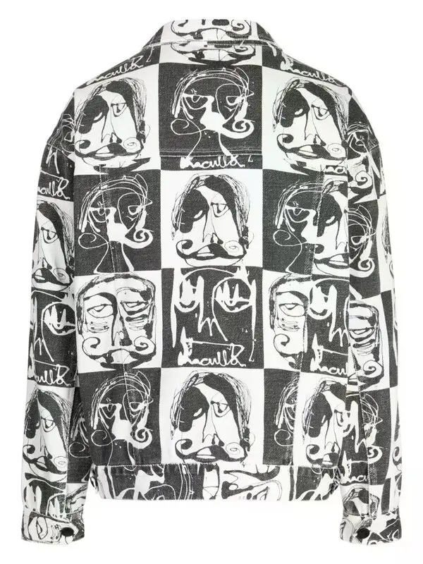 HACULLA. And White Chess Denim Jacket