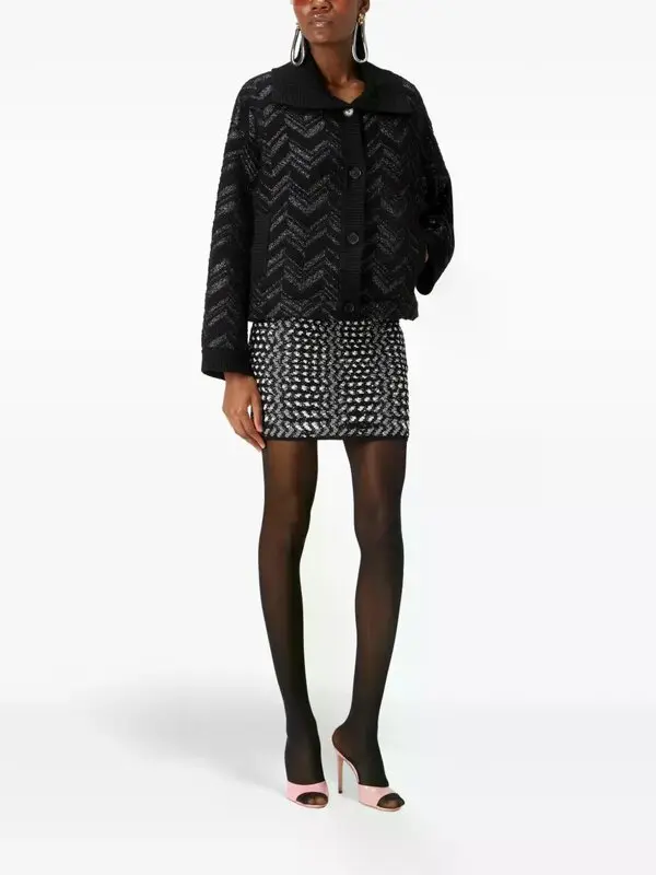 Missoni Zigzag Lamé Mini Skirt