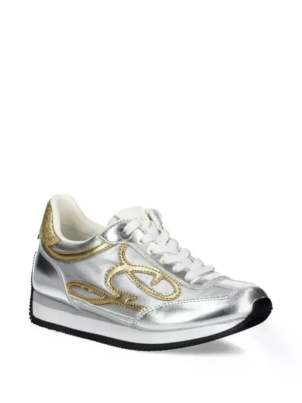 Guess Metallic-effect Lace-up Sneakers