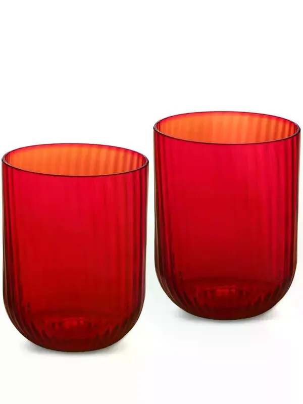 Dolce & Gabbana Hand-blown Murano Glasses - Red