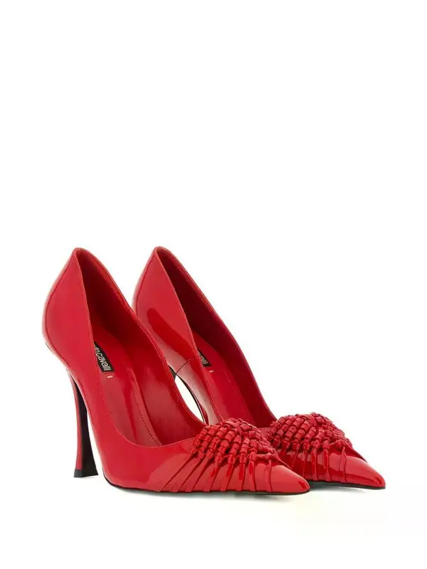 Roberto Cavalli Leather Pointed Toe Pumps