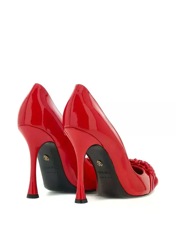 Roberto Cavalli Leather Pointed Toe Pumps