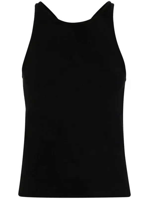 Max Mara Sleeveless Knitted Top - Black