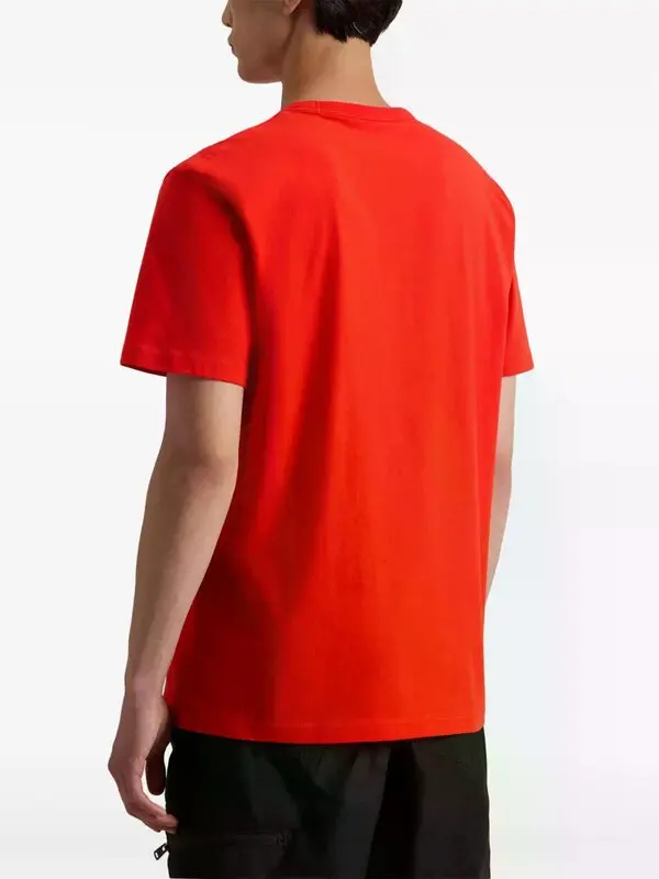 Woolrich Logo-patch Organic Cotton T-shirt - Red