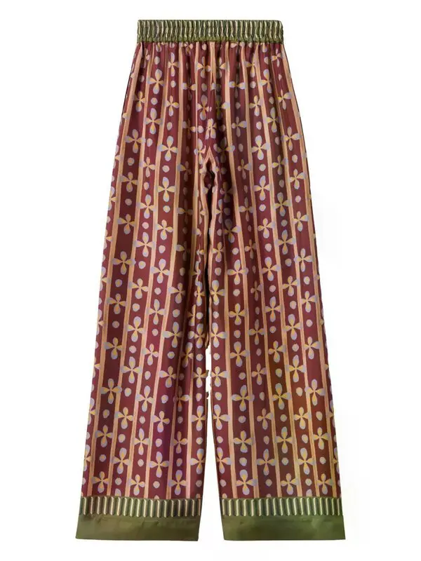 La DoubleJ Graphic-print Palazzo Pants - Red