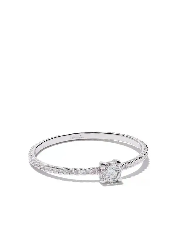 WOUTERS & HENDRIX 18kt Gold Diamond Uzerai Exclusive Ring - Silver