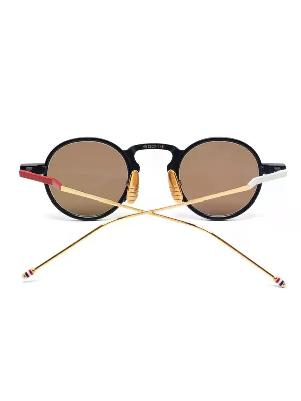 Thom Browne Round-frame Sunglasses - Black