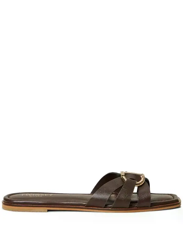 TWINSET Logo-buckle Slides