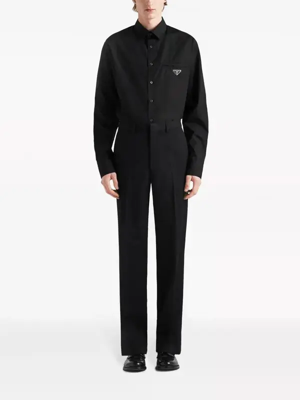 Prada Triangle-logo Shirt