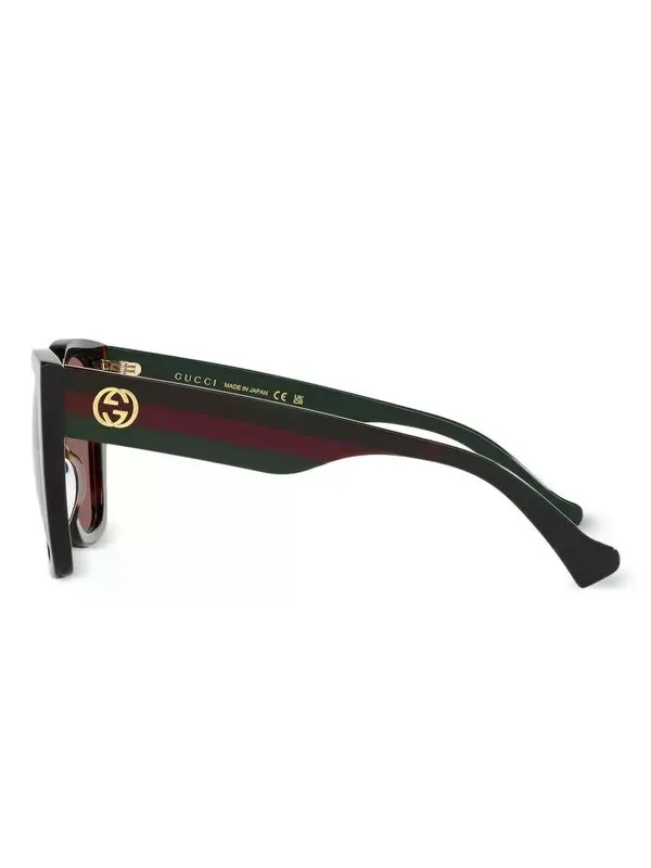Gucci Oversized Sunglasses - Brown
