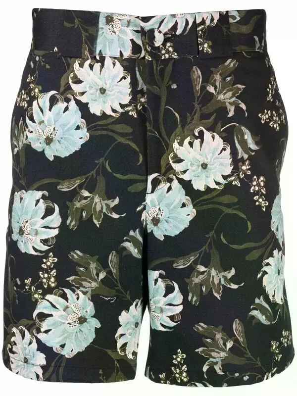 Erdem Floral Print Chino Shorts