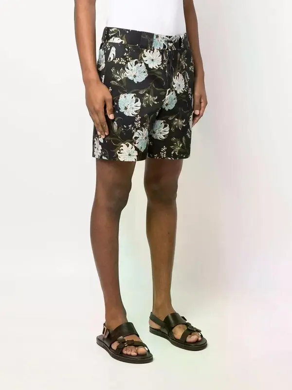 Erdem Floral Print Chino Shorts