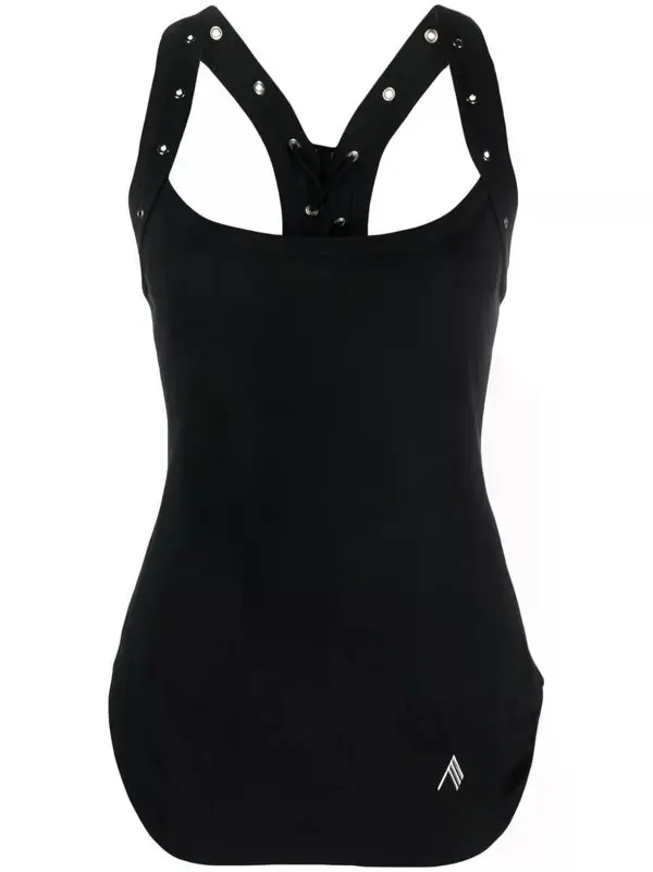 Attico Lace-up Racerback Tank Top