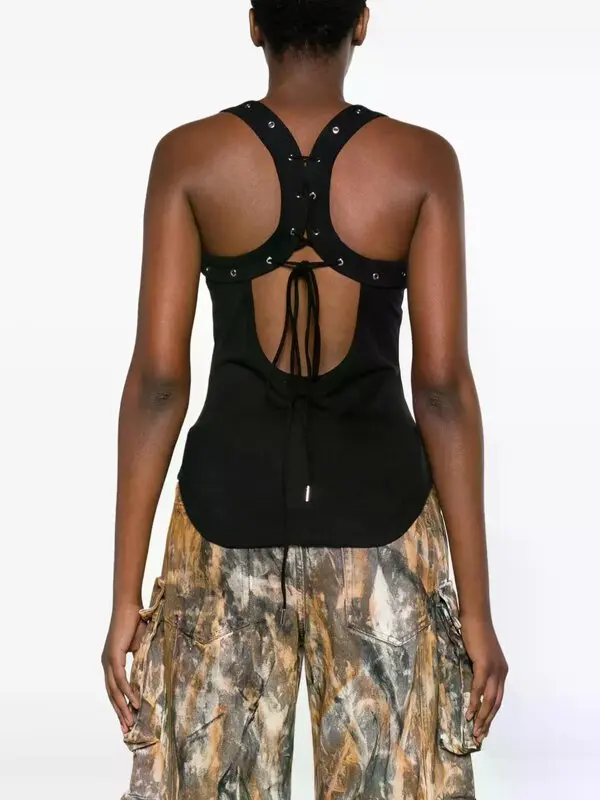 Attico Lace-up Racerback Tank Top