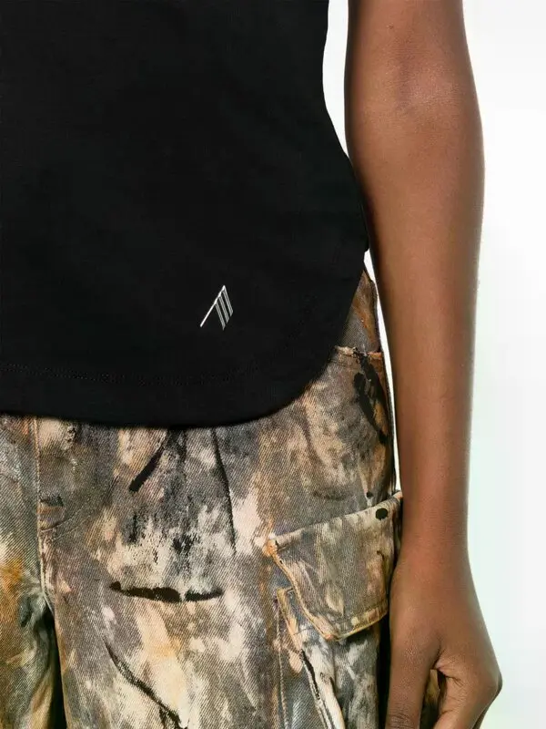 Attico Lace-up Racerback Tank Top