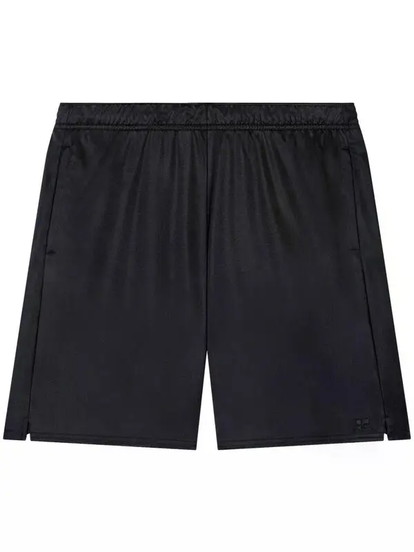 COURREGES Jersey Track Shorts - Black