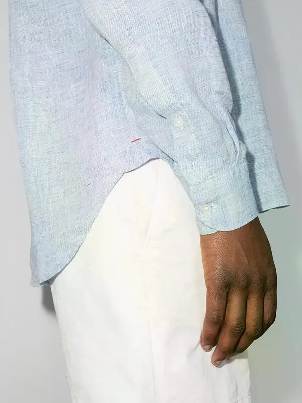 Orlebar Brown Giles Linen Shirt - Blue