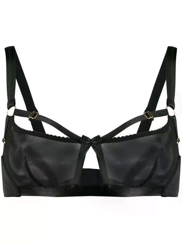 BORDELLE Lace Multi-strap Bra - Black