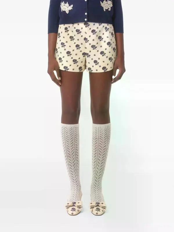 Valentino Garavani Floral Printed Shorts