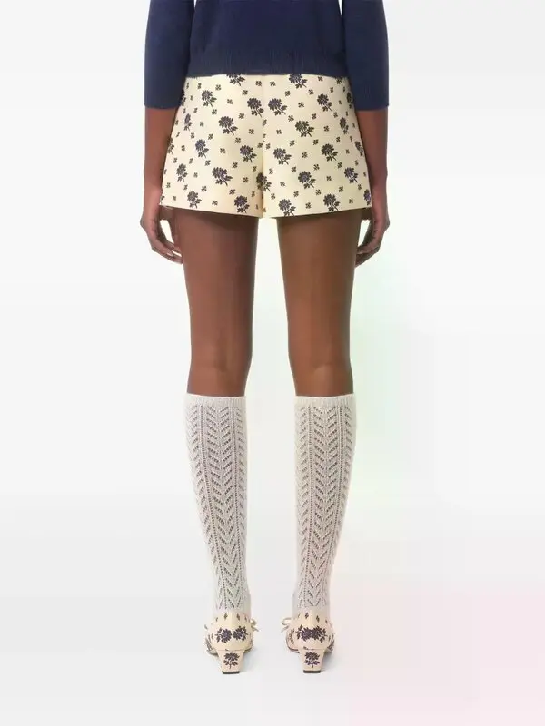 Valentino Garavani Floral Printed Shorts