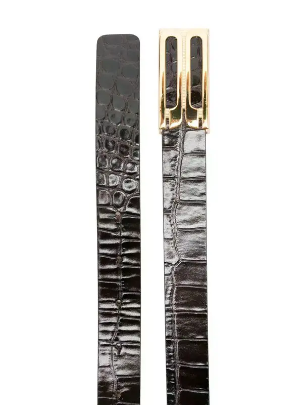 Victoria Beckham Embossed Leather Belt