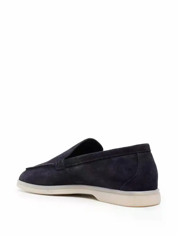 SCAROSSO Ludovica Suede Loafers - Blue