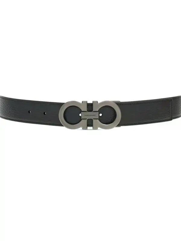 FERRAGAMO Gancini Buckle Belt - Brown