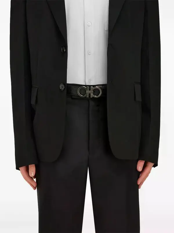 FERRAGAMO Gancini Buckle Belt - Brown