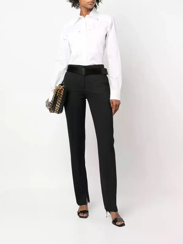 Stella McCartney Satin-waistband Detail Trousers
