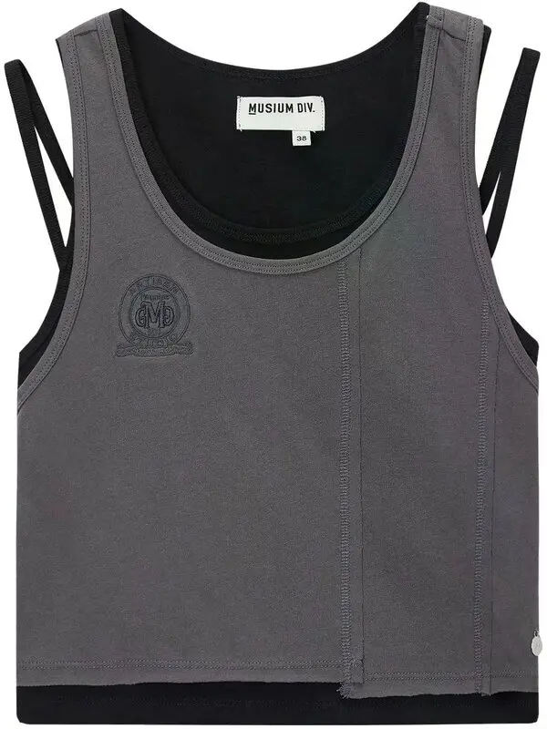 MUSIUM DIV. Layered Sleeveless Top - Grey