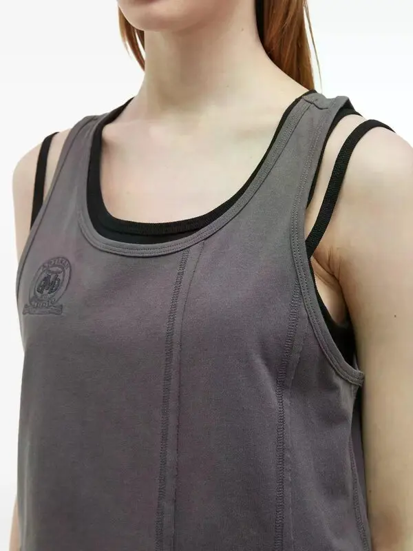 MUSIUM DIV. Layered Sleeveless Top - Grey