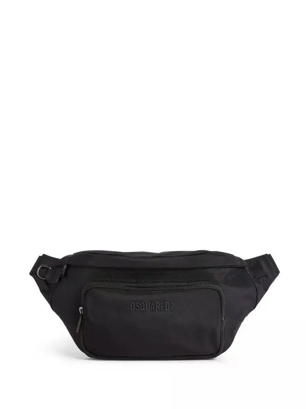Dsquared2 Logo-embossed Canvas Belt Bag - Black
