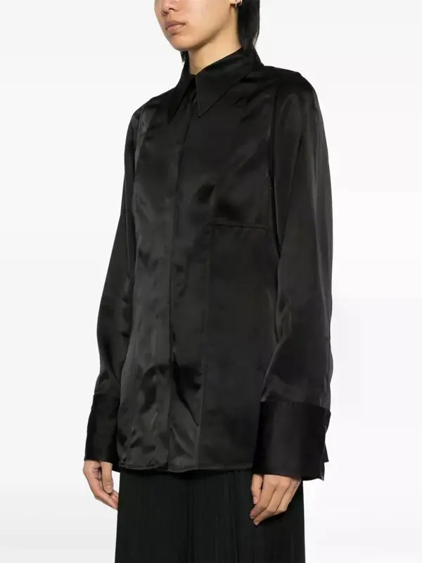 JIL SANDER Long-sleeved Shirt - Black