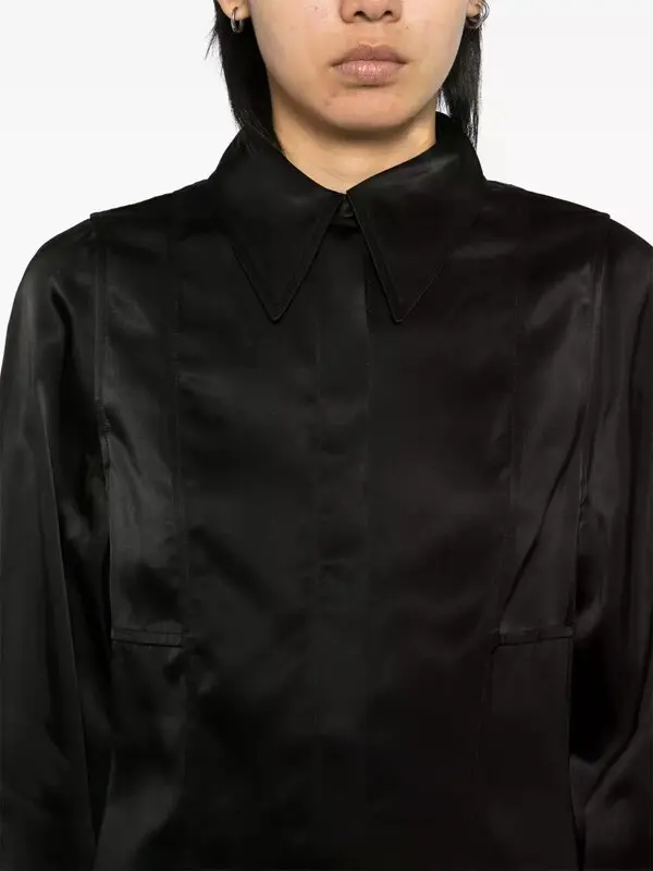 JIL SANDER Long-sleeved Shirt - Black