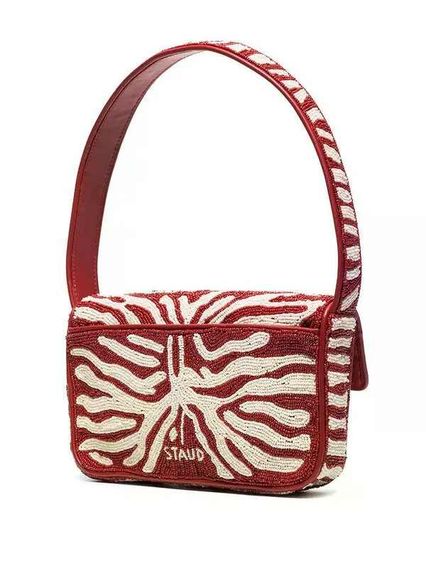 Staud Tommy Bead-embellished Shoulder Bag