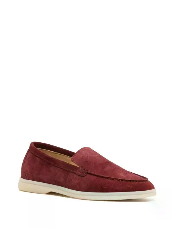 SCAROSSO Ludovico Suede Loafers - Red