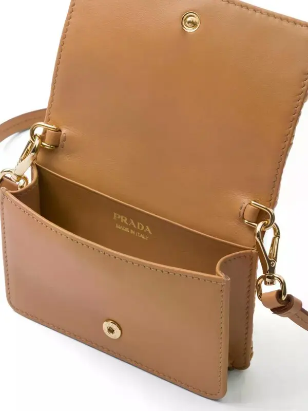 Prada Triangle-logo Raffia Cardholder
