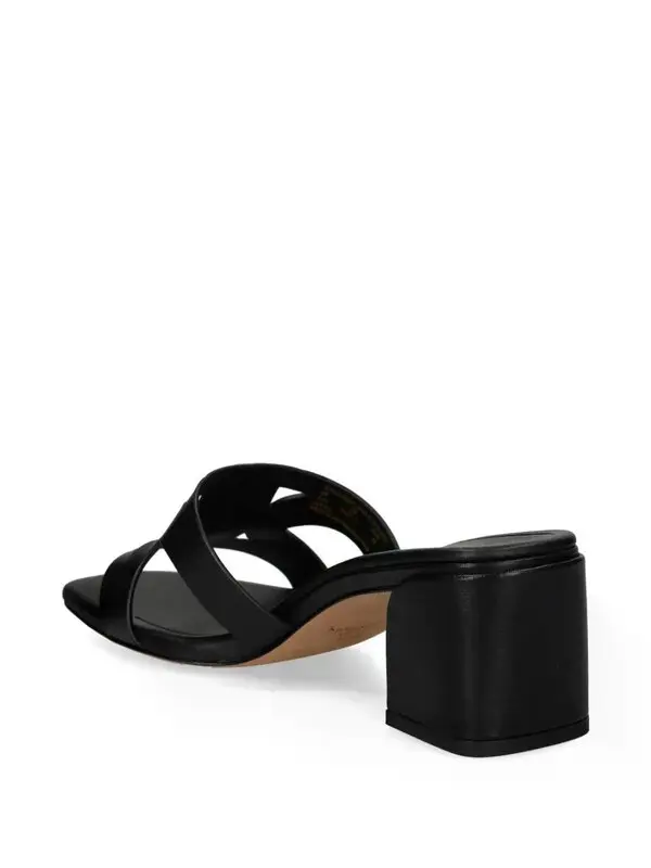 Kate Spade New York Double K Block Heel Sandals - Black