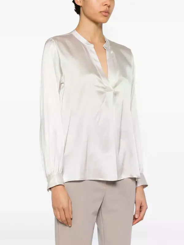 BLANCA VITA Satined Blouse