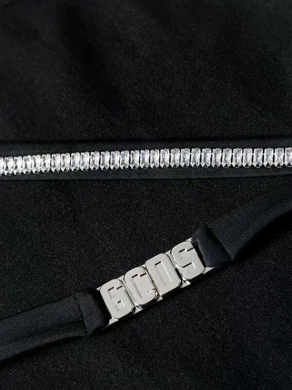 Gcds One-shoulder Swimsuit With Detachable Chain Detail
