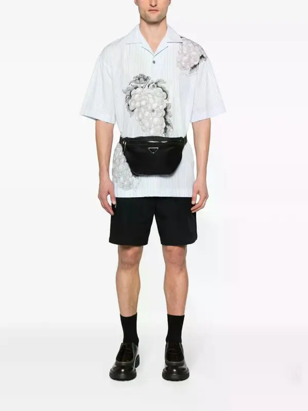 Prada Re-nylon And Saffiano Leather Belt Bag