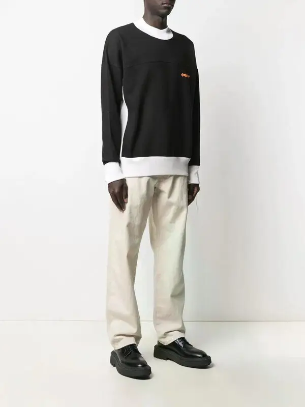 AMBUSH Two-tone Logo-print Sweatshirt