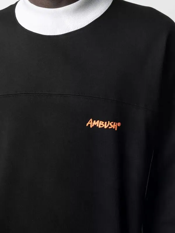 AMBUSH Two-tone Logo-print Sweatshirt