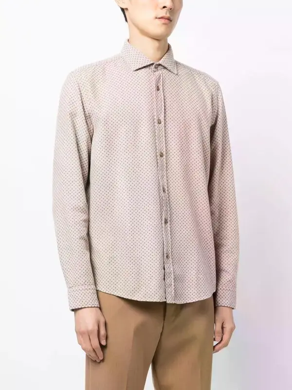BOSS Micro-dot Cotton Shirt
