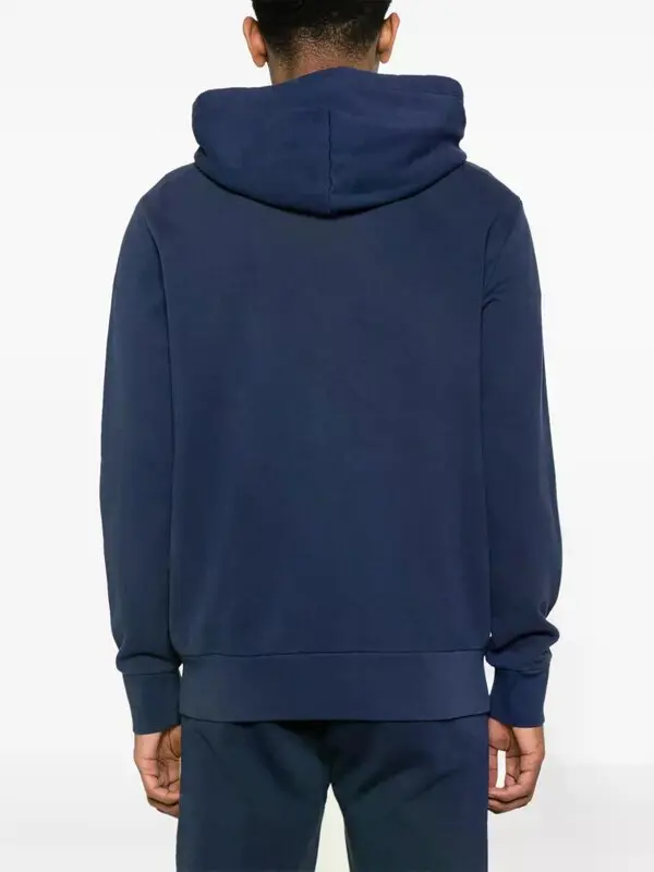 Polo Ralph Lauren Polo Pony-embroidered Cotton Hoodie - Blue