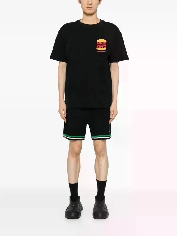 GROUND ZERO Logo-print Cotton T-shirt