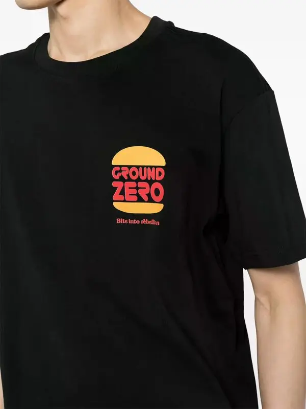 GROUND ZERO Logo-print Cotton T-shirt
