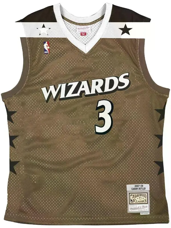Mitchell & Ness Nba Washington Wizards 2007 Caron Butler Jersey - Neutrals